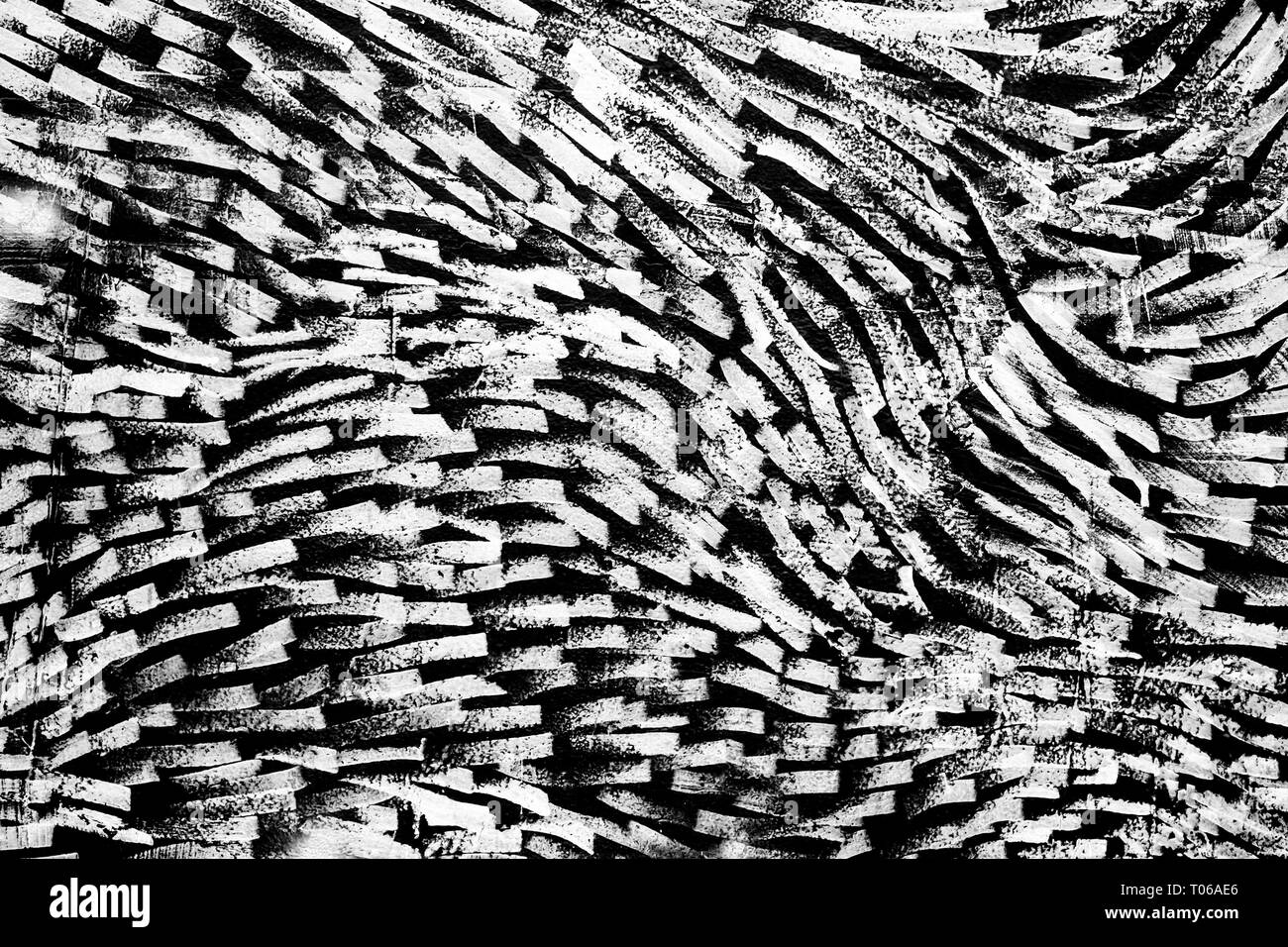 abstract white shape on black background Stock Photo - Alamy