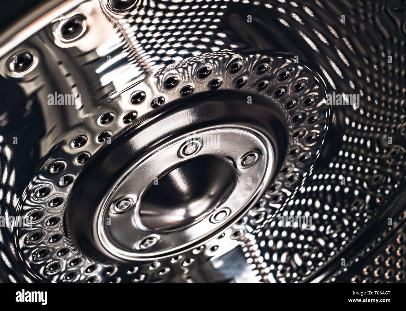 Interior view of a washing machine Stock Photo - Alamy