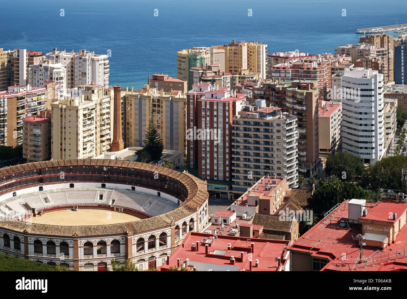 The Bullring arena Plaza de Toros Malaga, Spain Stock Photo - Alamy