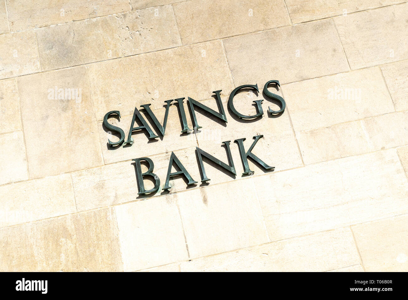 Bank sign metal hi-res stock photography and images - Alamy