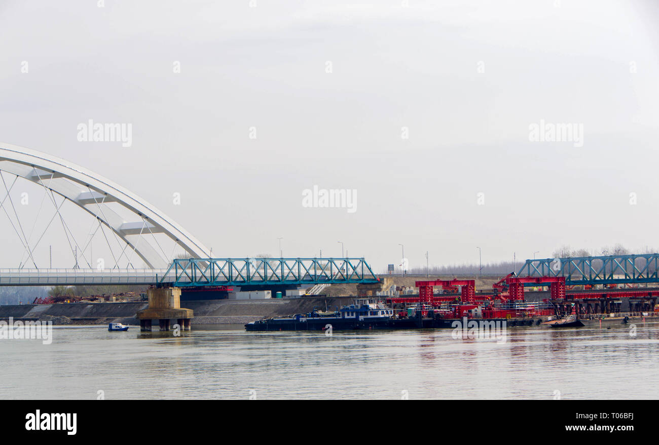 Temporary bridge scaffolding hi-res stock photography and images - Alamy