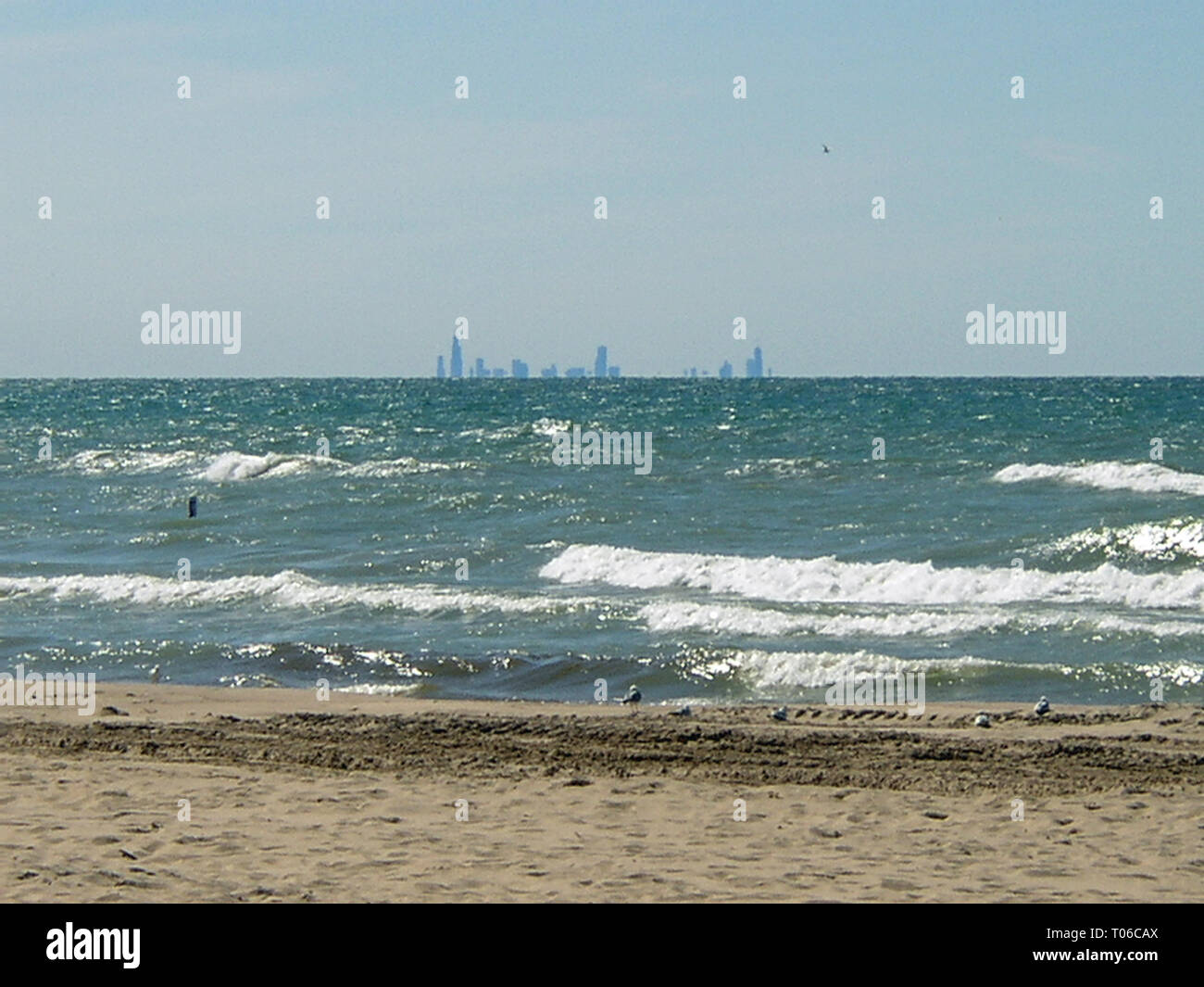 Chicago Seen From Indiana Dunes State Park Stock Photo - Alamy