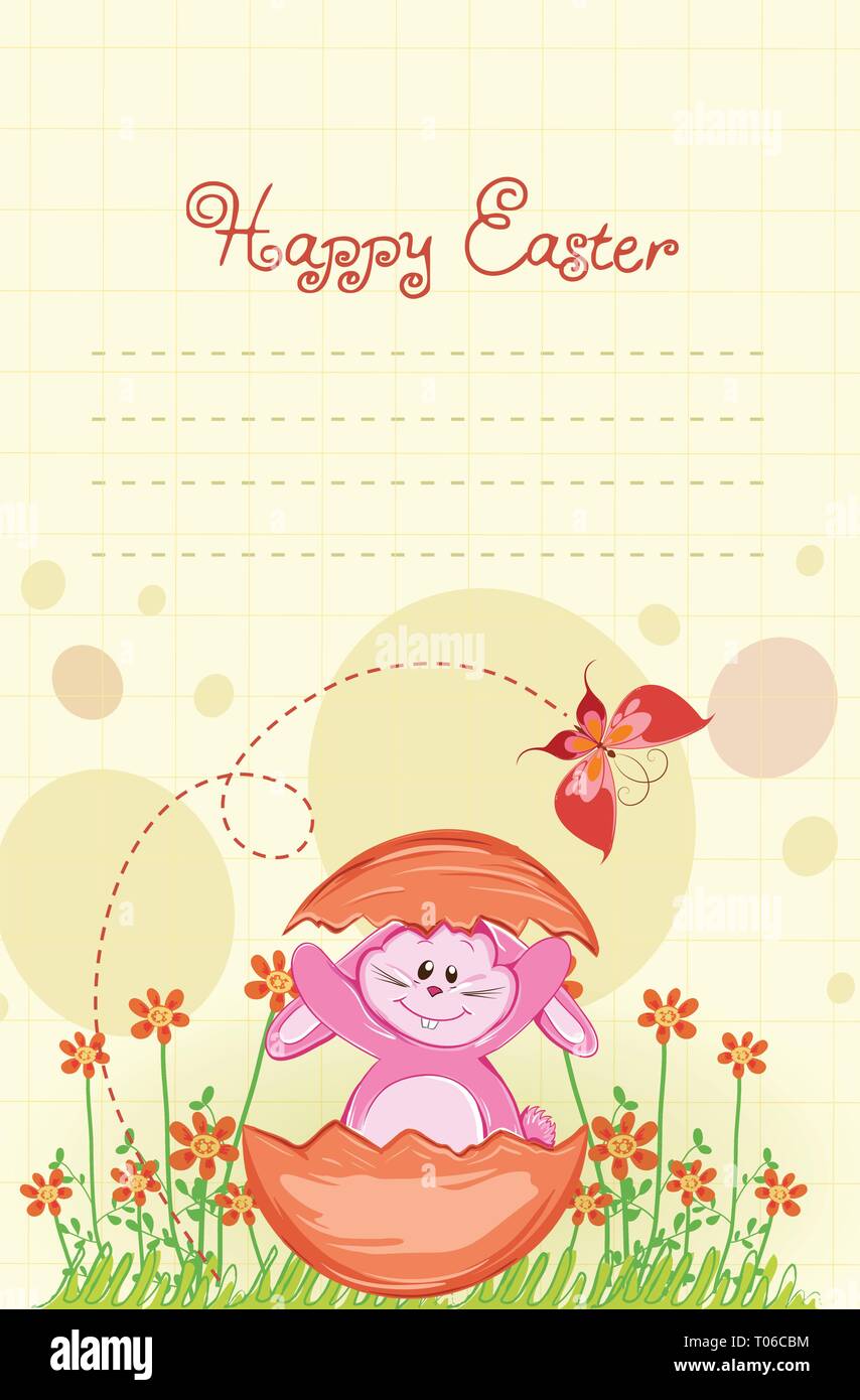 Happy holiday Easter day card vintage egg with flowers vector ...