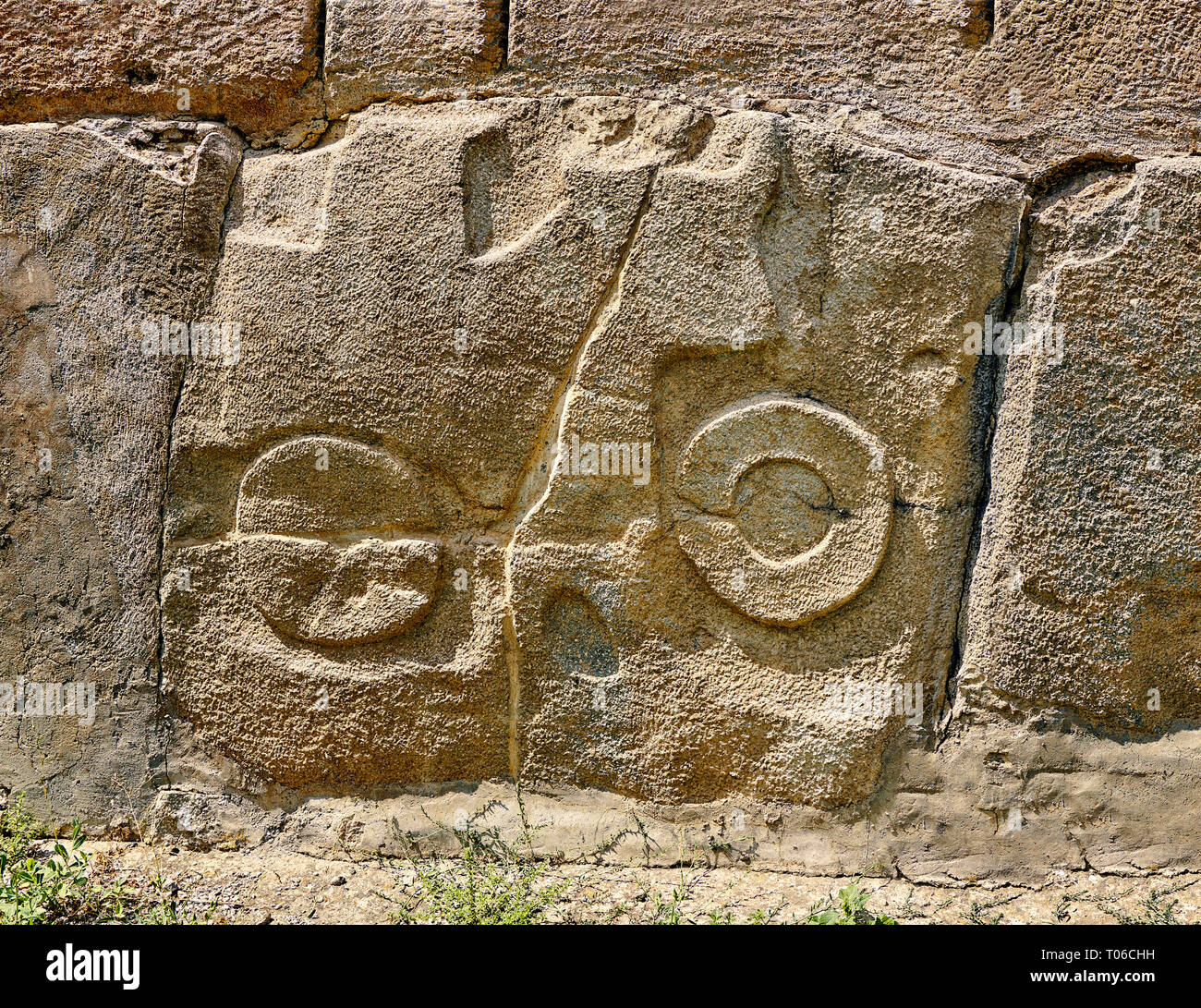 Picture fo Hittite relief sculpted orthostat panels of the Sphinx Gate ...