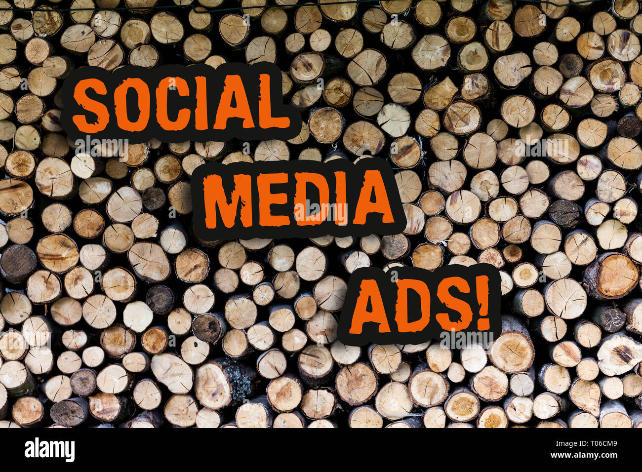 Writing note showing Social Media Ads. Business concept for online ...