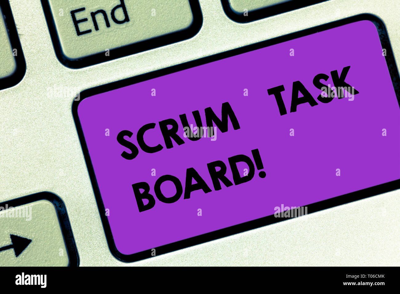 Writing note showing Scrum Task Board. Business concept for visual ...