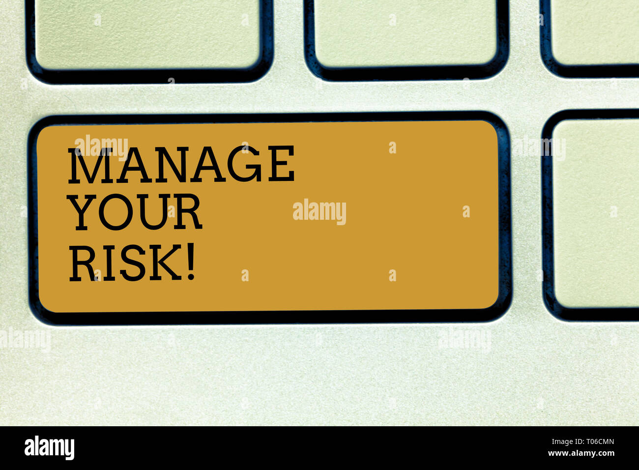 Handwriting text writing Manage Your Risk. Conceptual photo practice of ...