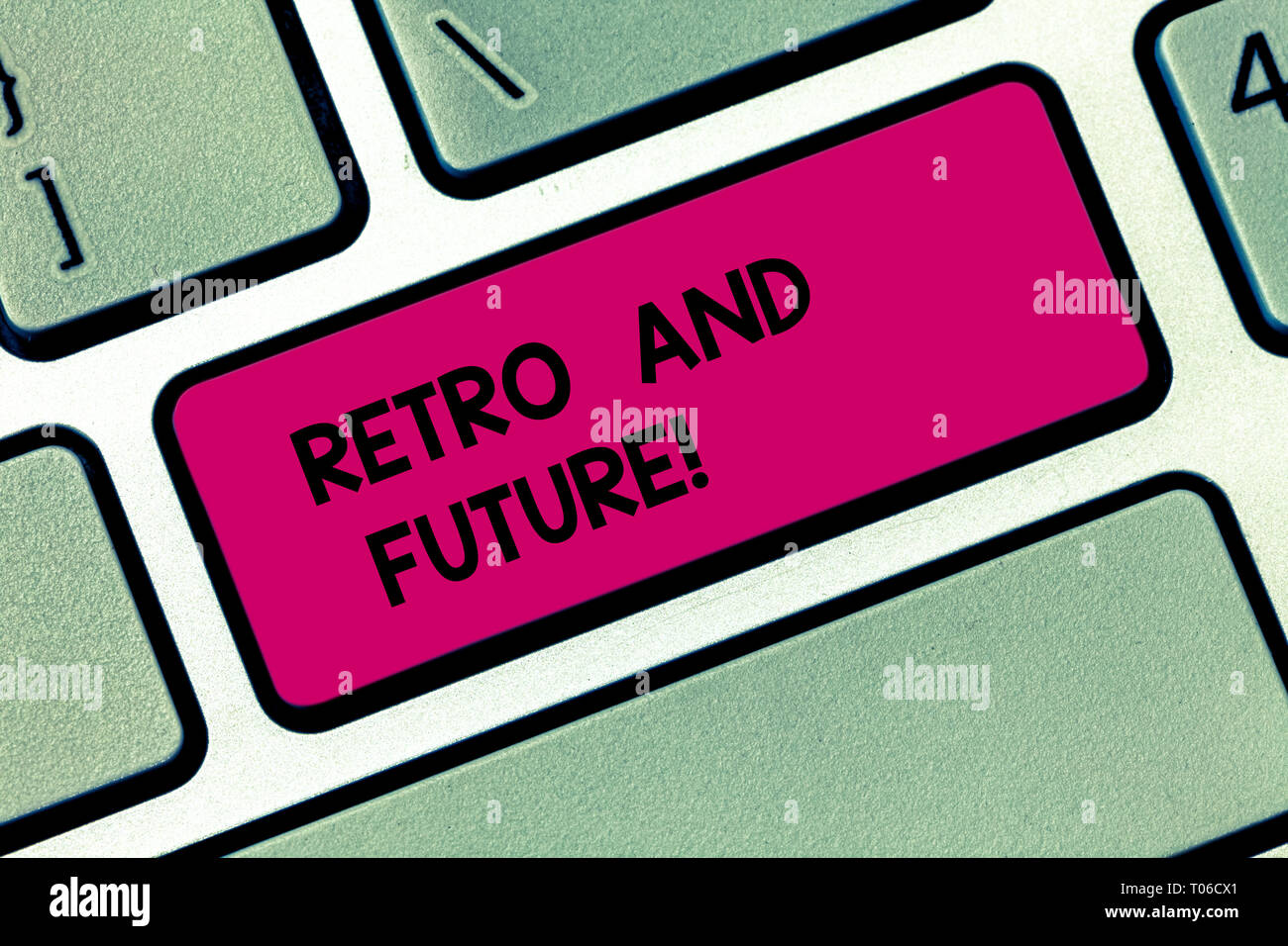 Conceptual hand writing showing Retro And Future. Concept meaning ...