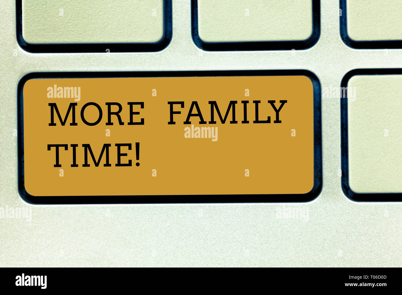 Handwriting text writing More Family Time. Conceptual photo Spending ...