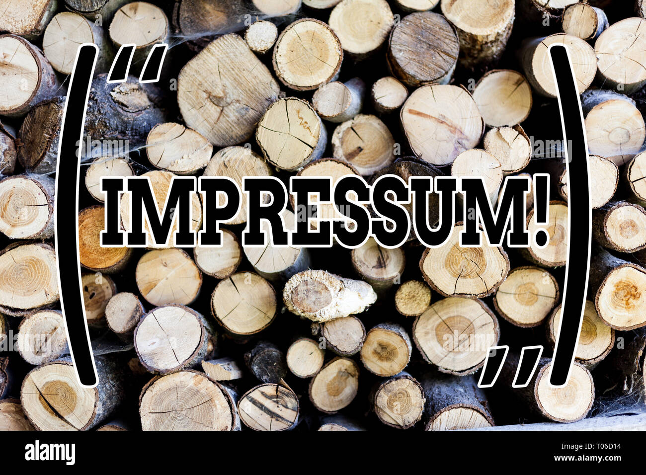 Text sign showing Impressum. Business photo text Impressed Engraved ...