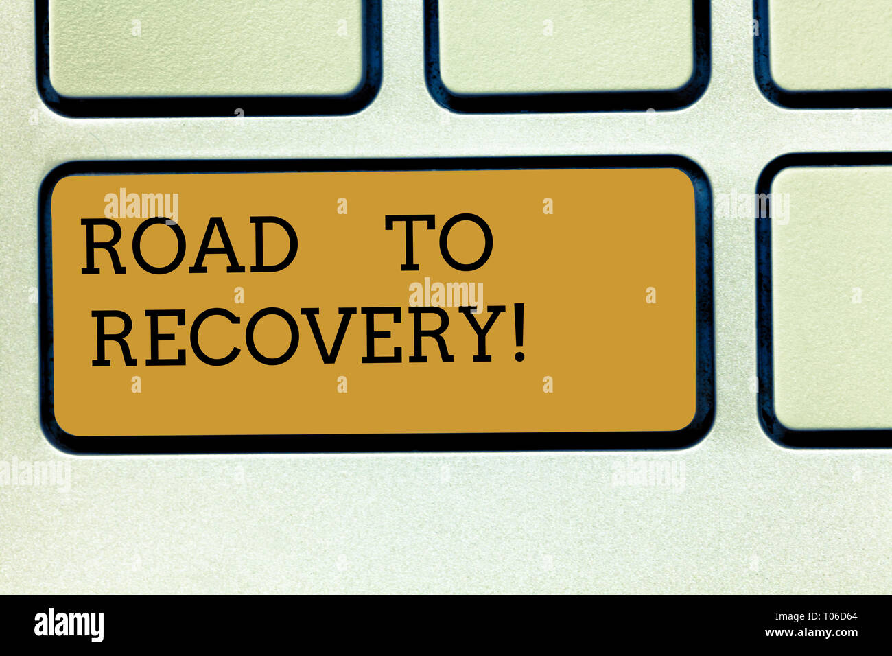 Handwriting text writing Road To Recovery. Conceptual photo way or ...