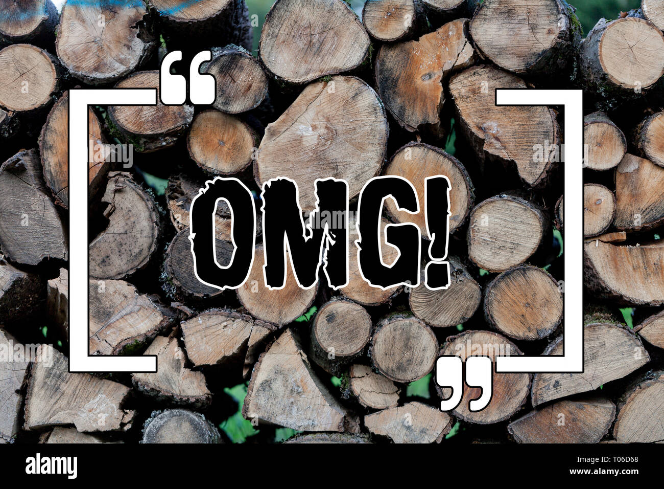 Writing note showing Omg. Business concept for Oh my good abbreviation ...