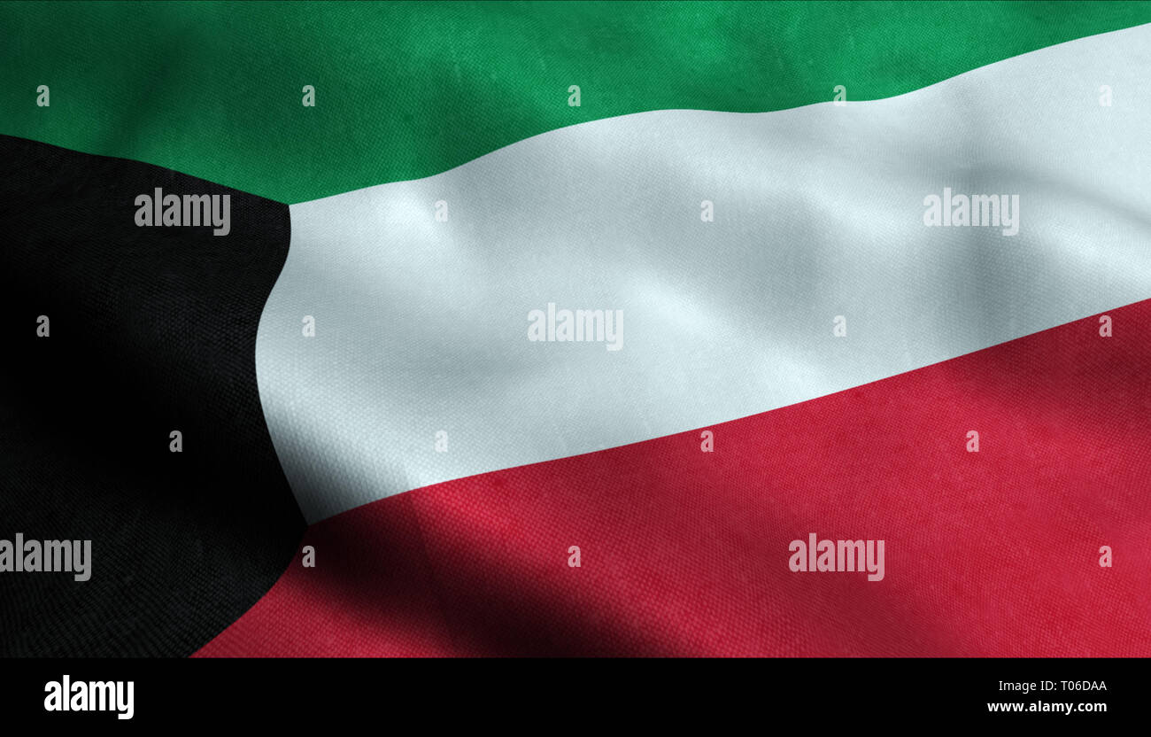 Flag in map kuwait hi-res stock photography and images - Alamy