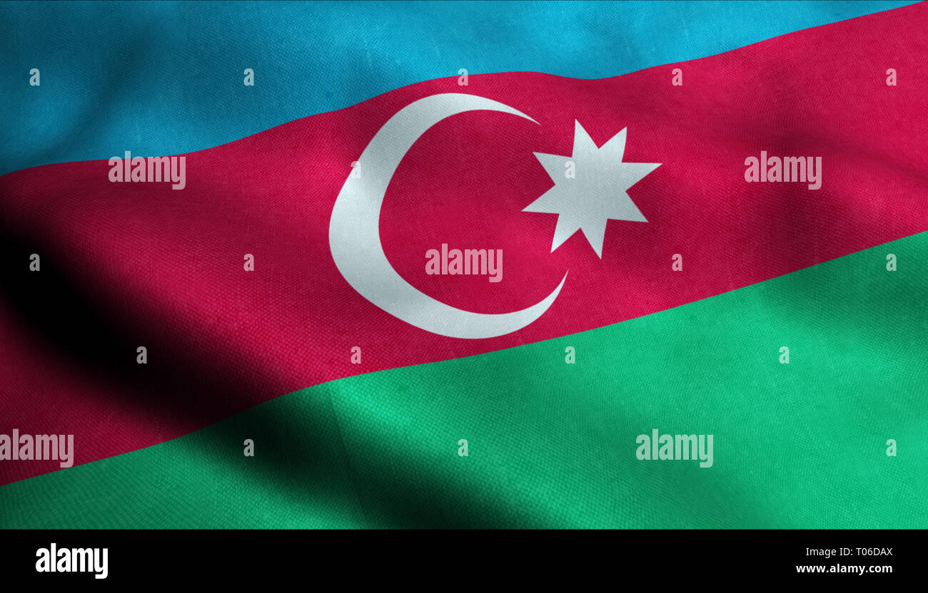 Azerbaijan cloth flag hi-res stock photography and images - Alamy