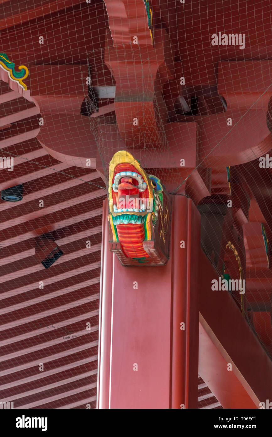 Colorful carved Baku or Zoubana(Dream Eater Tapir) at Senso-ji Kannon ...