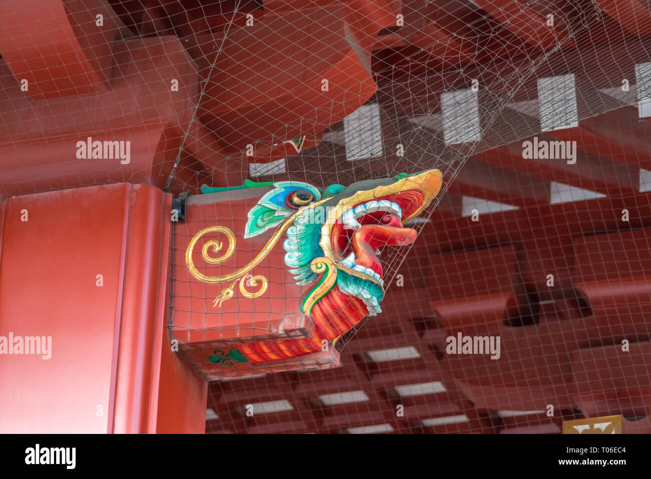 Colorful carved Baku or Zoubana(Dream Eater Tapir) at Senso-ji Kannon ...