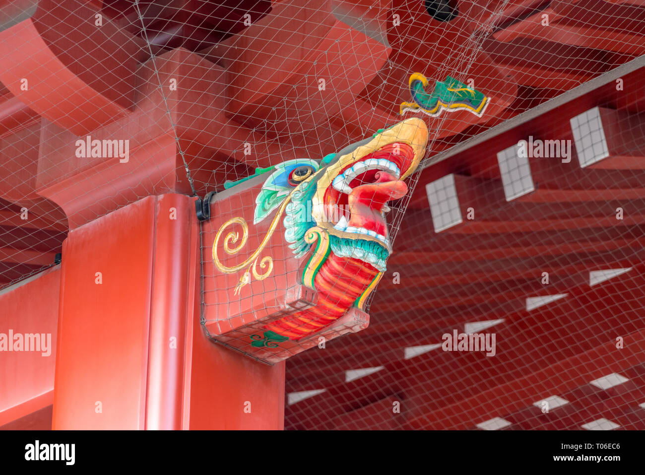 Colorful carved Baku or Zoubana(Dream Eater Tapir) at Senso-ji Kannon ...