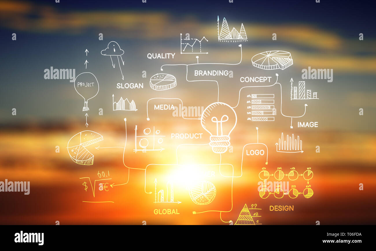 Ideas for success as concept background Stock Photo - Alamy