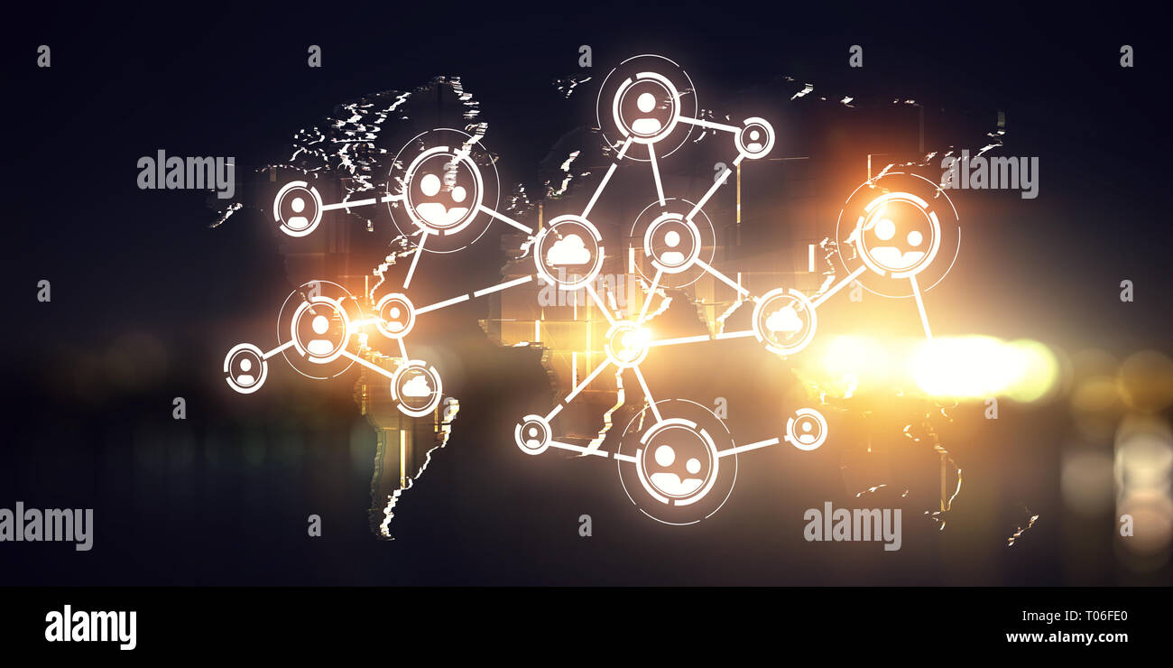 Concept of global networking Stock Photo - Alamy