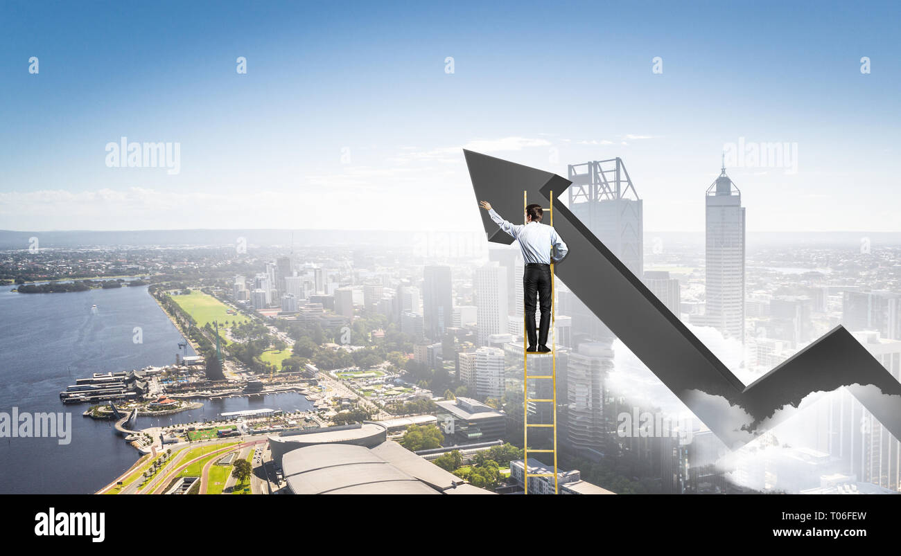 Hand reaching for red ladder hi-res stock photography and images - Alamy