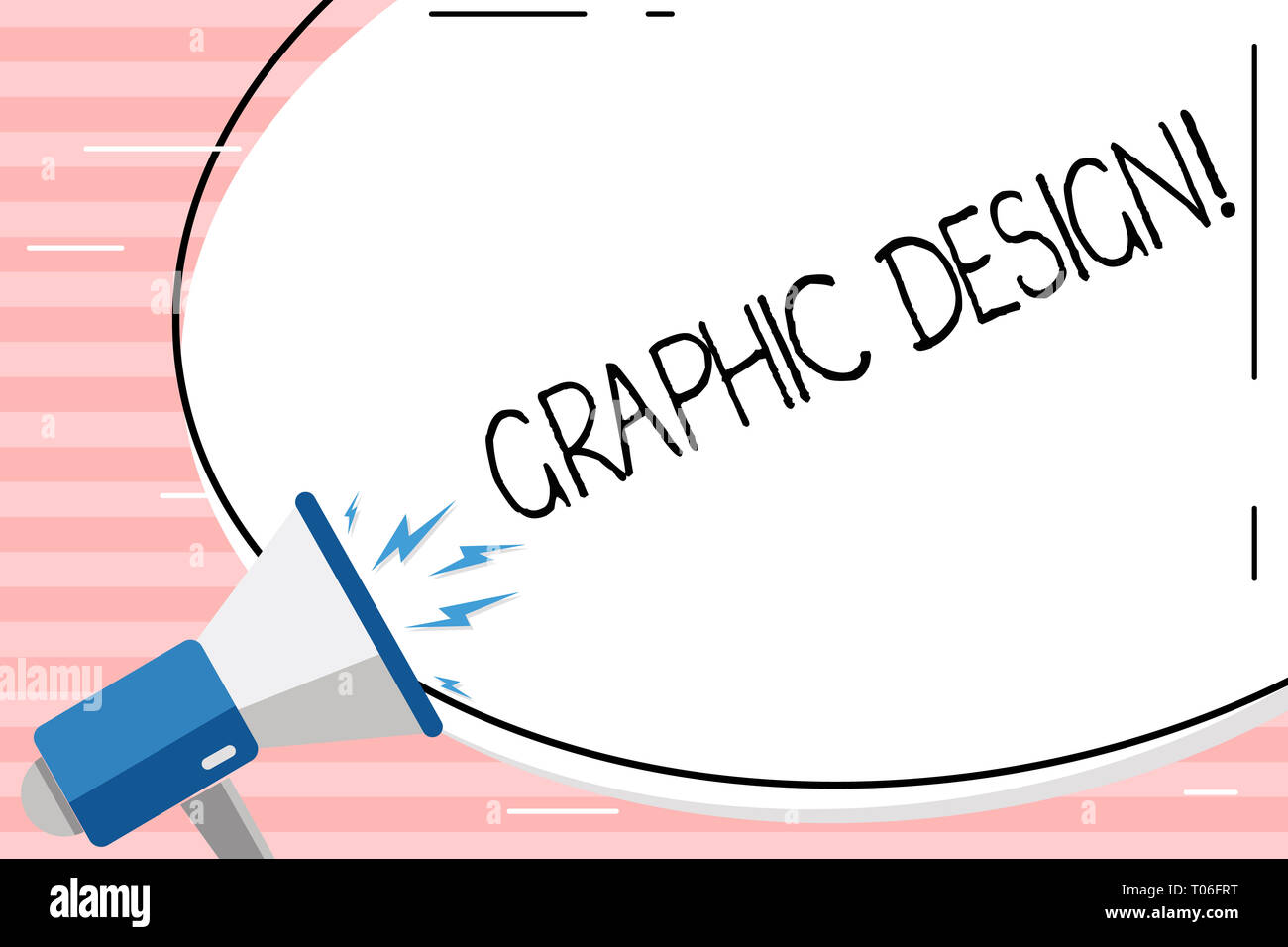 Conceptual hand writing showing Graphic Design. Concept meaning Art of combining Text Images in ...