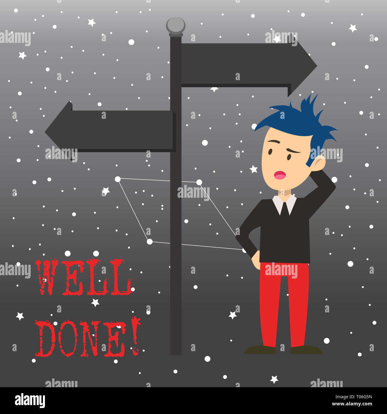 Well done road sign hi-res stock photography and images - Alamy