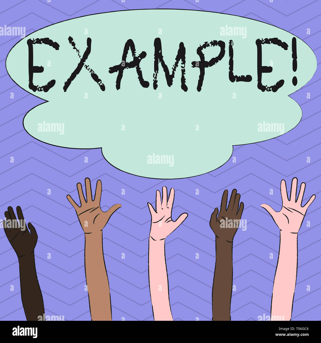 Conceptual hand writing showing Example. Concept meaning Illustration ...