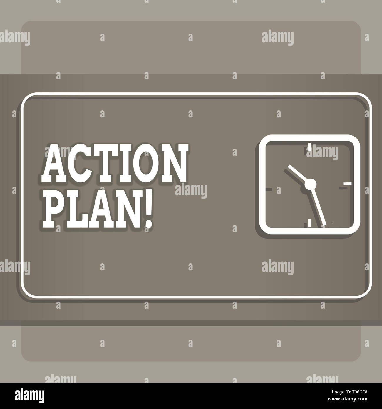 Handwriting text Action Plan. Conceptual photo proposed strategy or ...