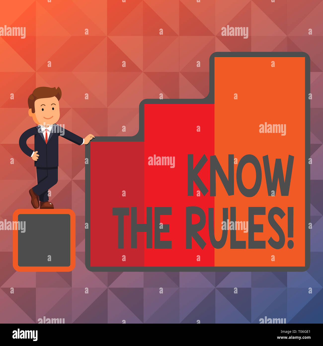 Text sign showing Know The Rules. Business photo showcasing set ...