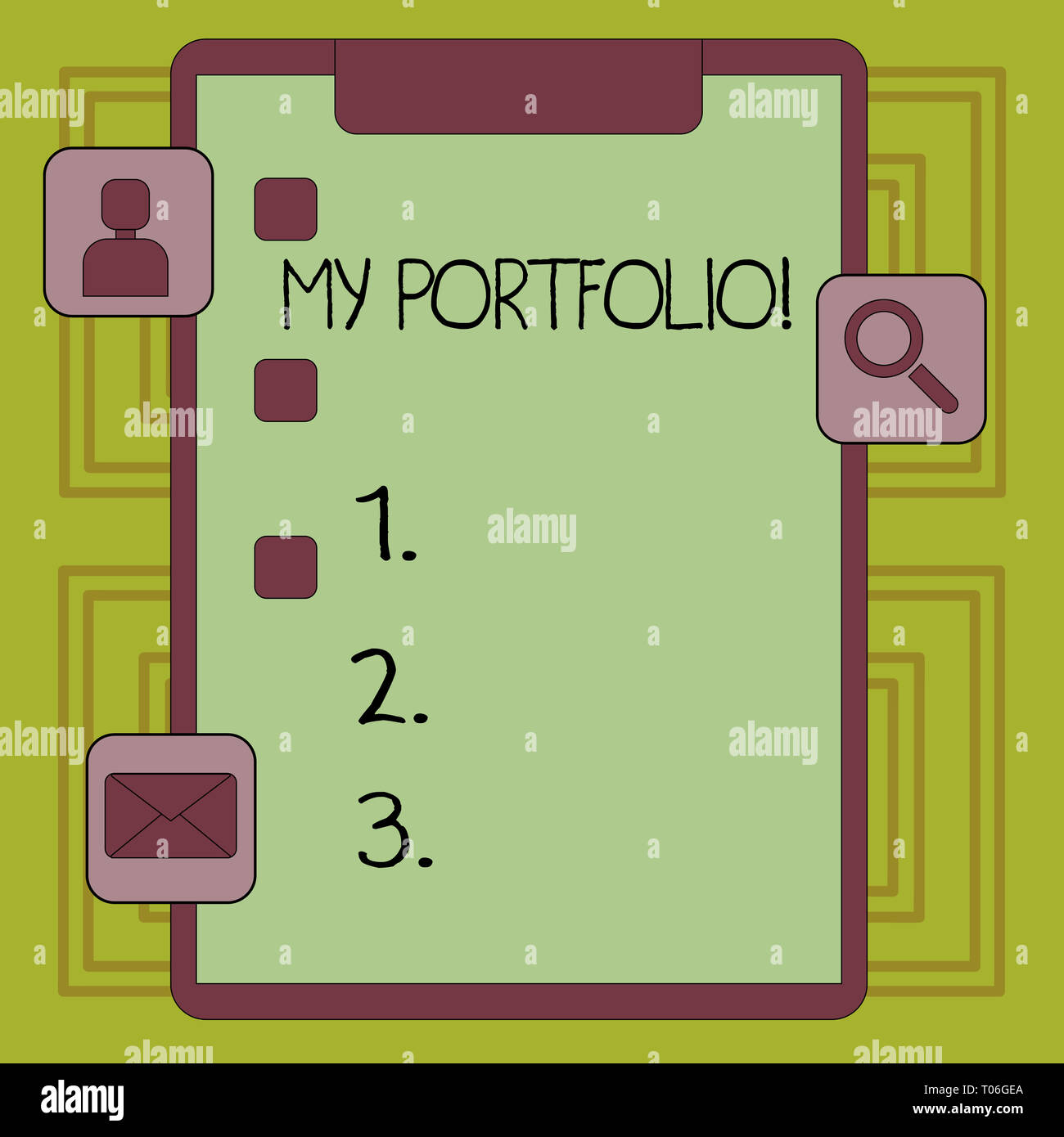 Conceptual hand writing showing My Portfolio. Concept meaning Samples ...