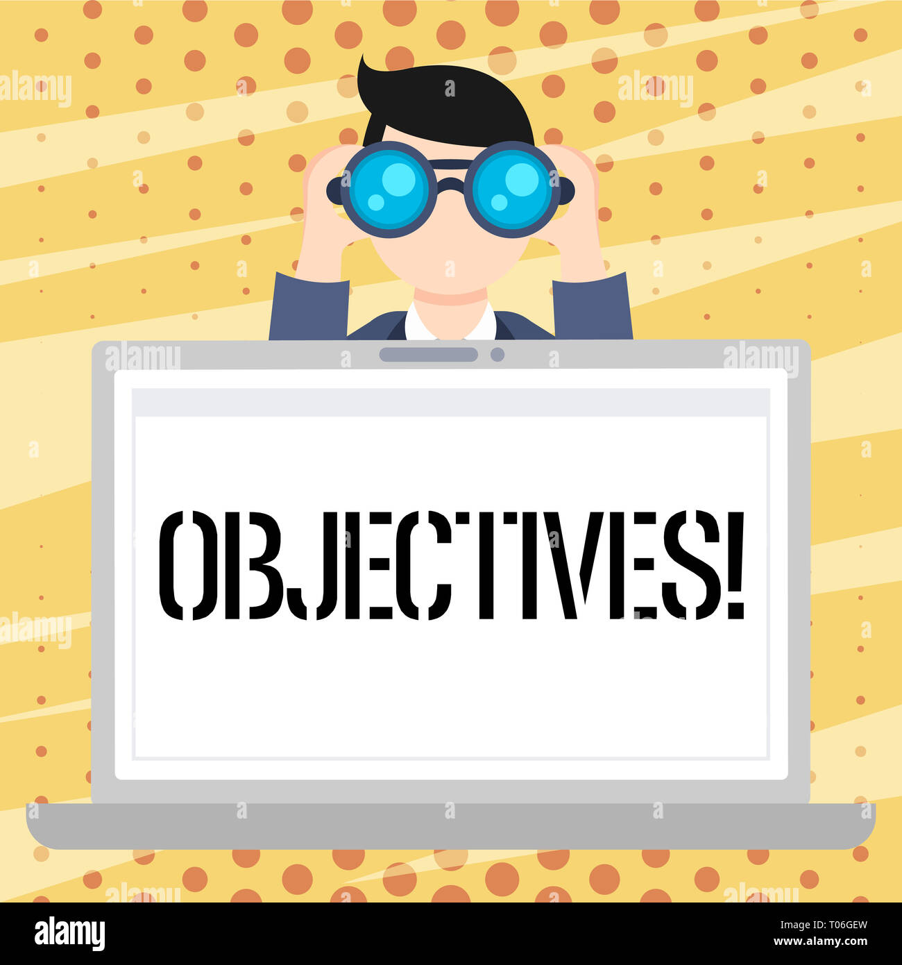 Handwriting text Objectives. Conceptual photo Goals planned to be ...