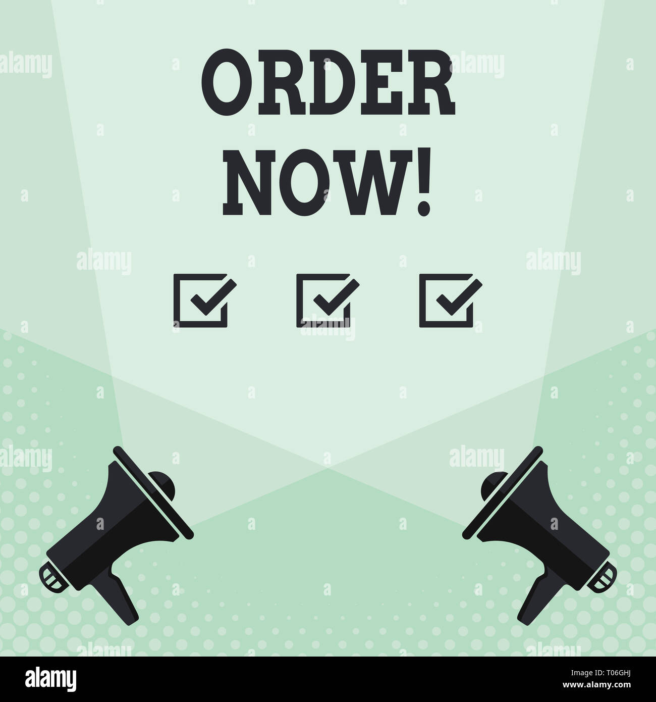 Conceptual hand writing showing Order Now. Concept meaning confirmed ...