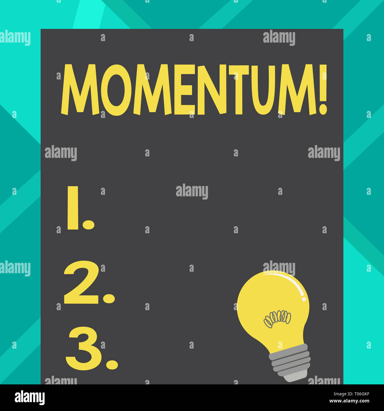 Text sign showing Momentum. Business photo text Quantity motion in ...