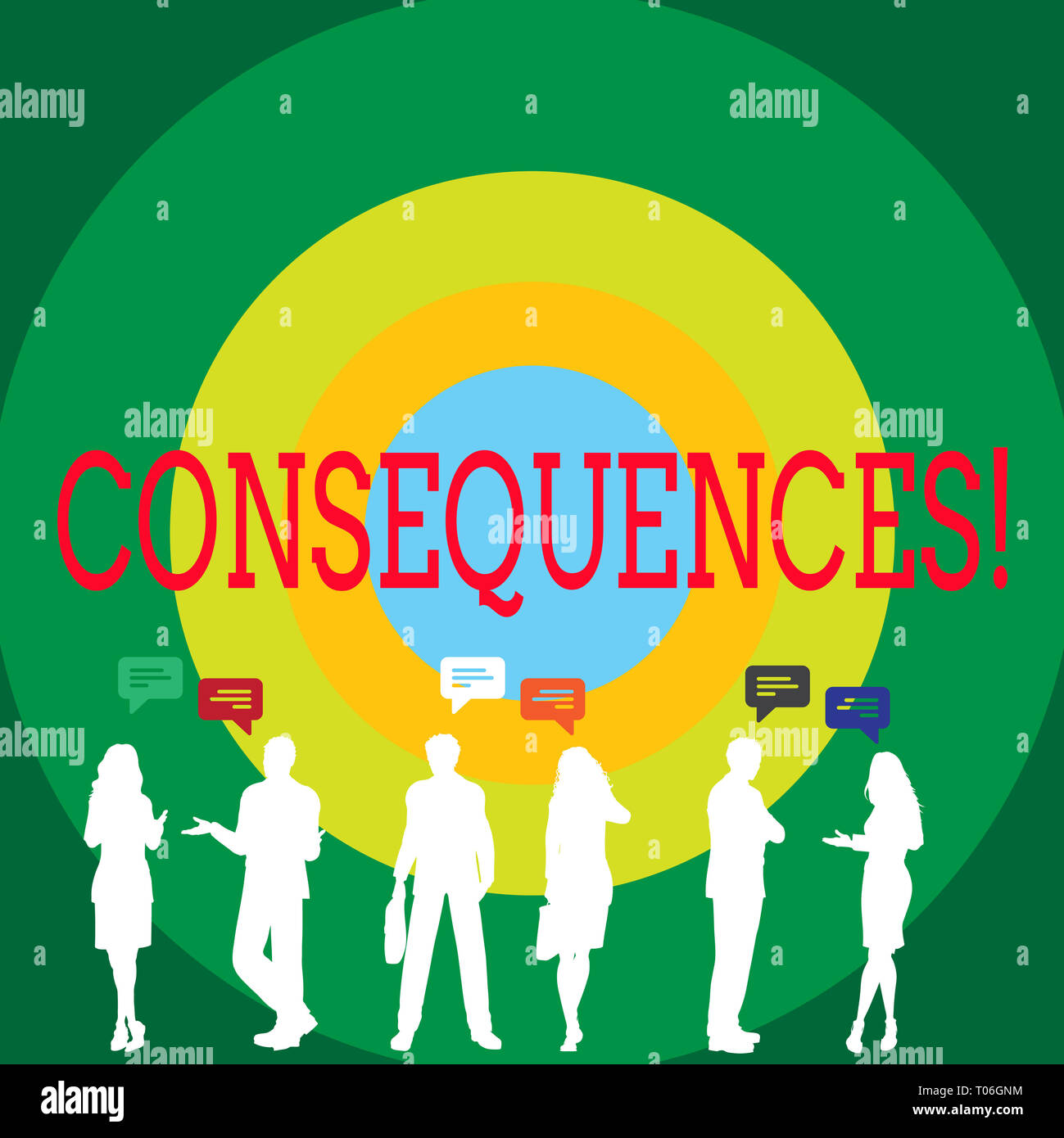 Conceptual hand writing showing Consequences. Concept meaning Result ...