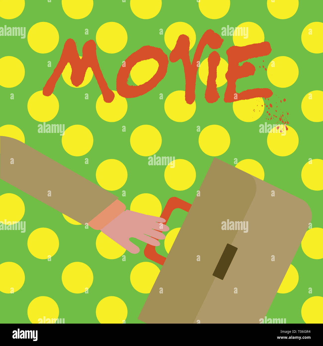 Writing note showing Movie. Business concept for Cinema or television ...
