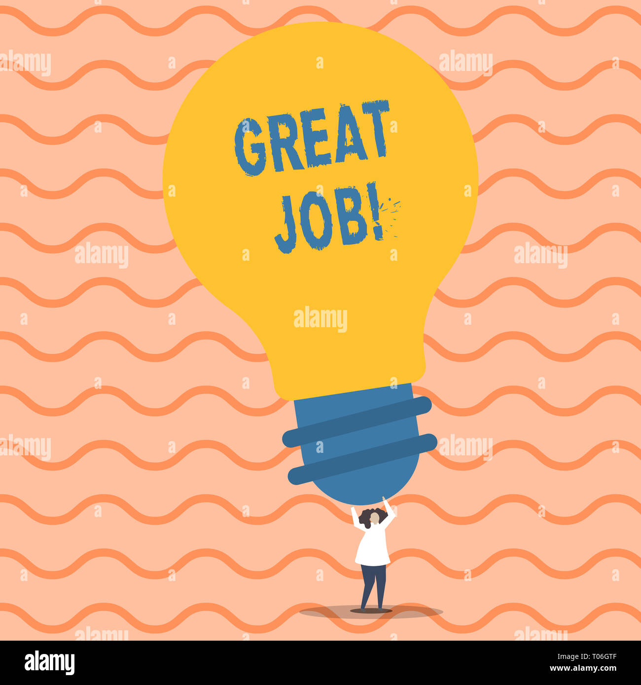 Writing note showing Great Job. Business concept for used praising ...
