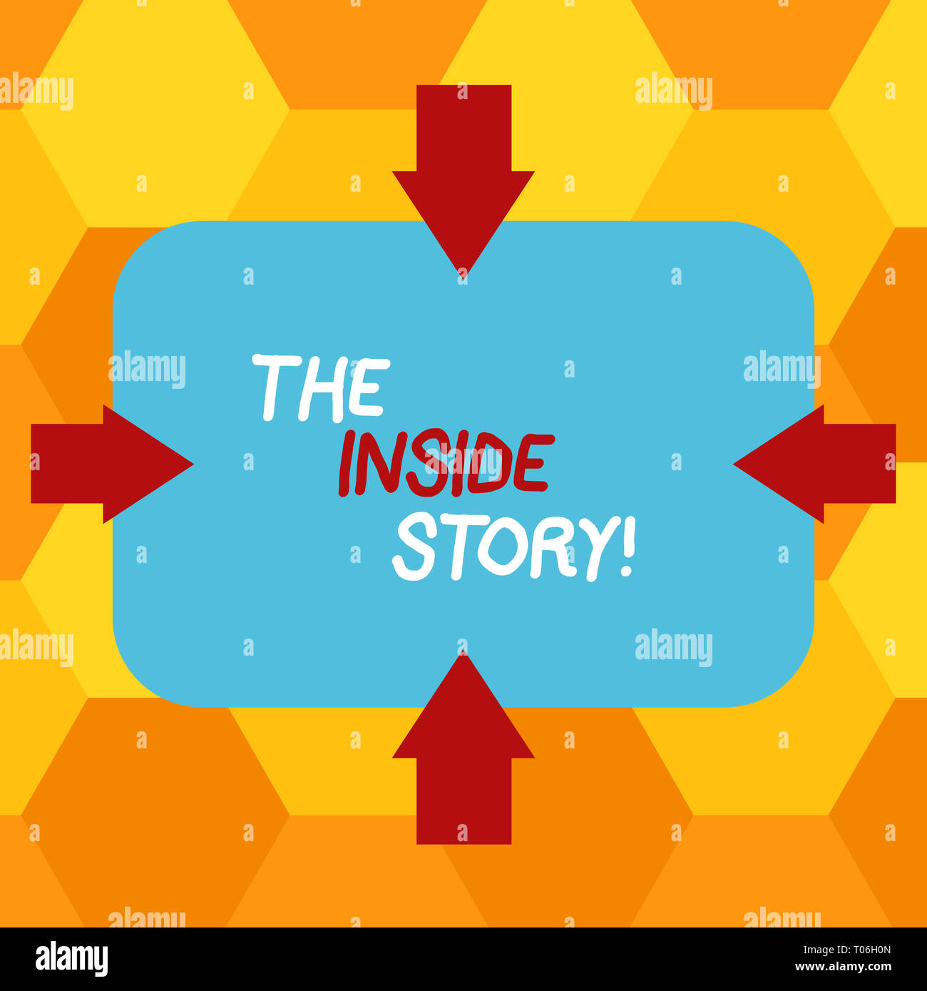 Handwriting text writing The Inside Story. Conceptual photo information ...