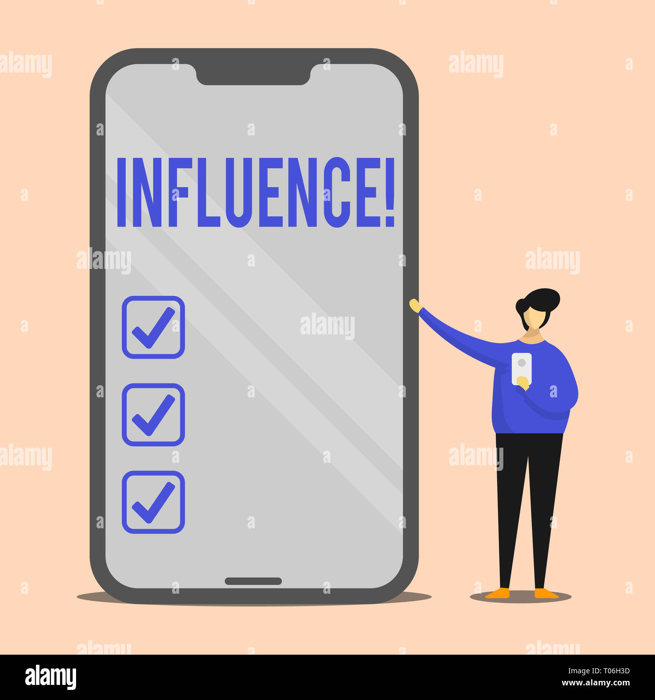 Handwriting text Influence. Conceptual photo Capacity to have effect on ...