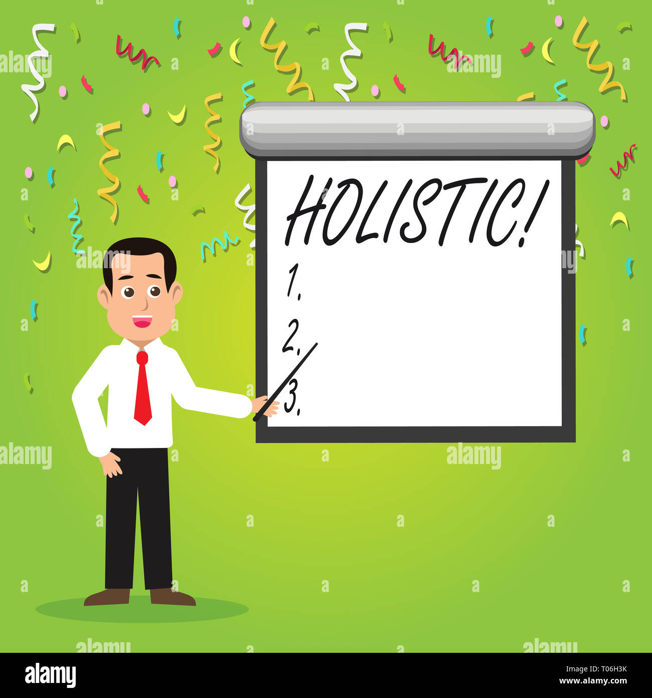 Conceptual hand writing showing Holistic. Concept meaning Belief the ...