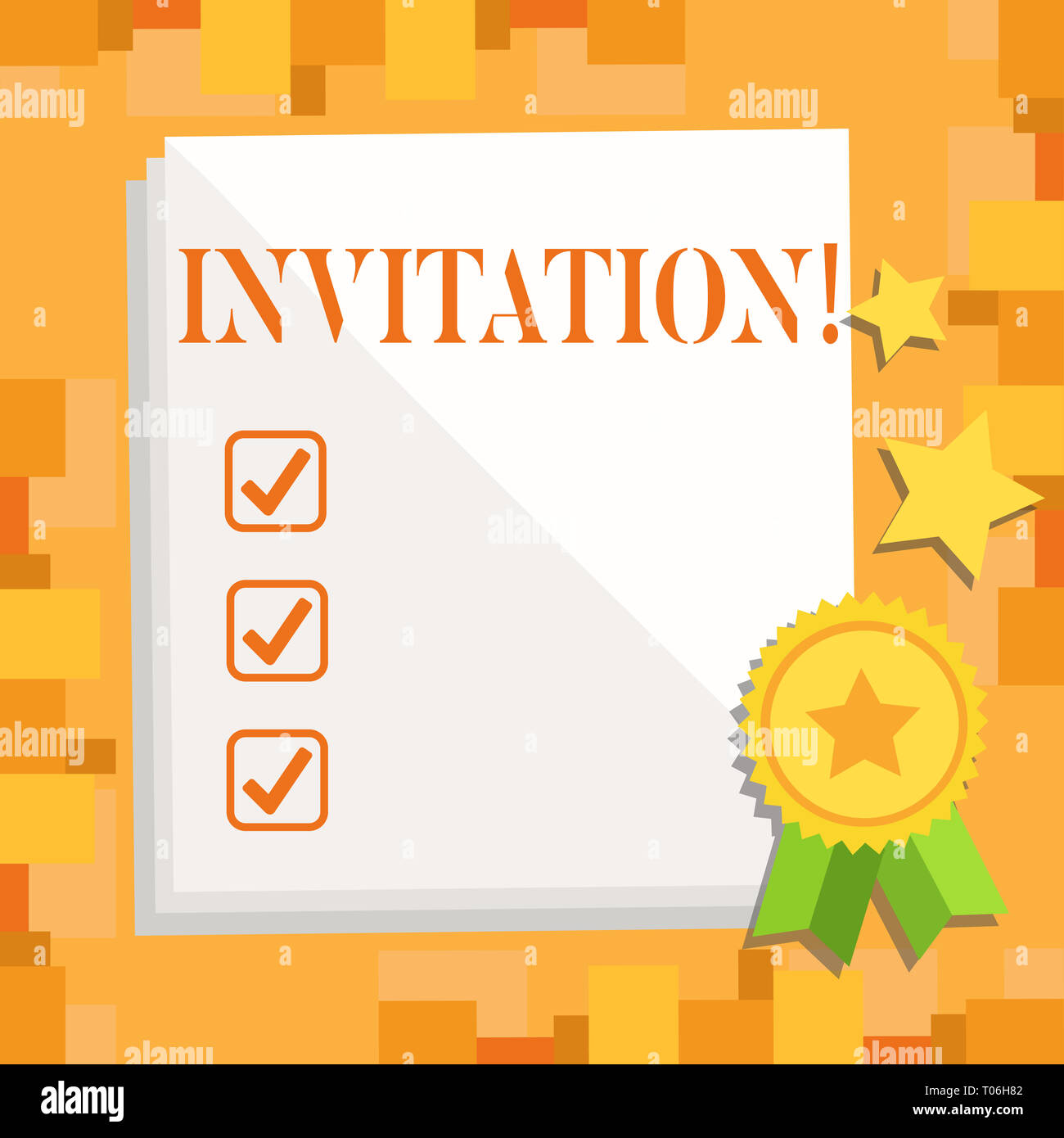 Writing note showing Invitation. Business concept for Written or verbal ...