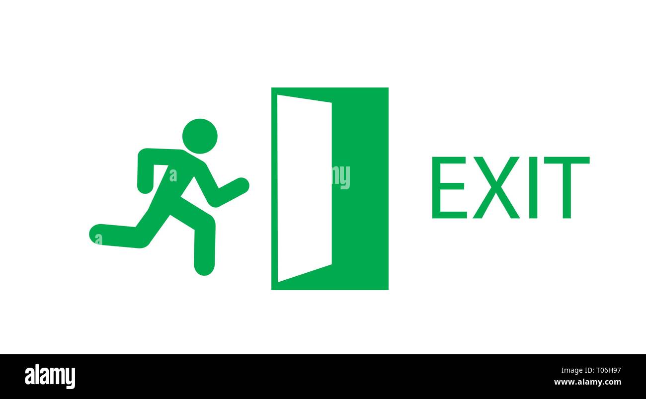 Green exit emergency sign Stock Vector Image & Art - Alamy Green exit emergency sign Stock Vector Image & Art - Alamy