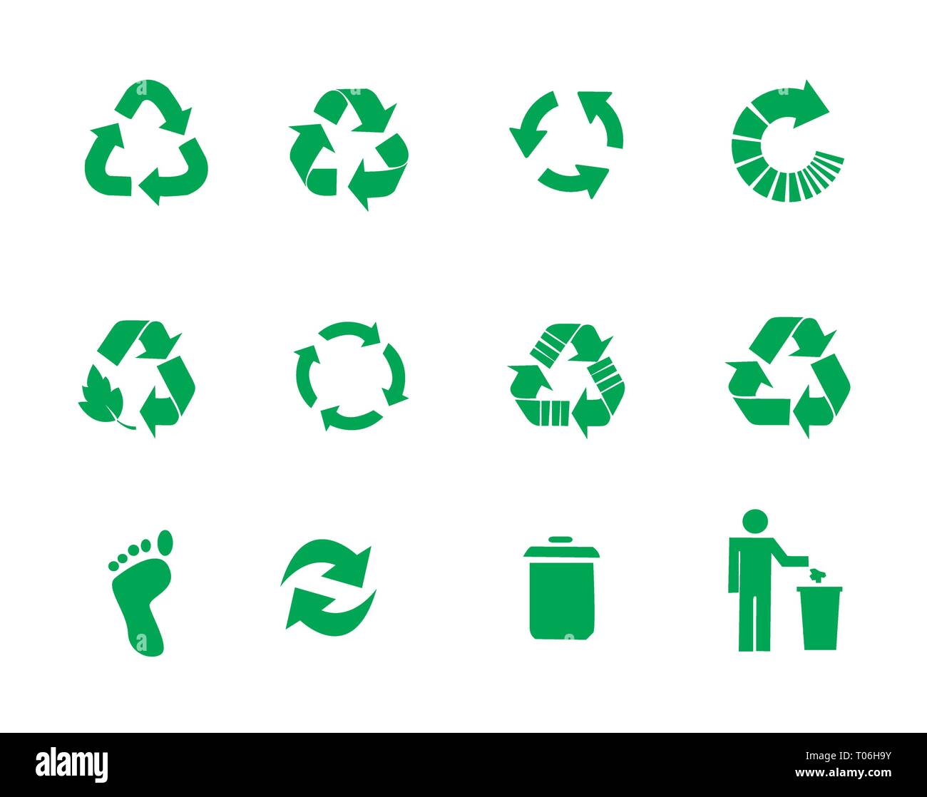 Vector recycle signs Stock Vector Image & Art - Alamy