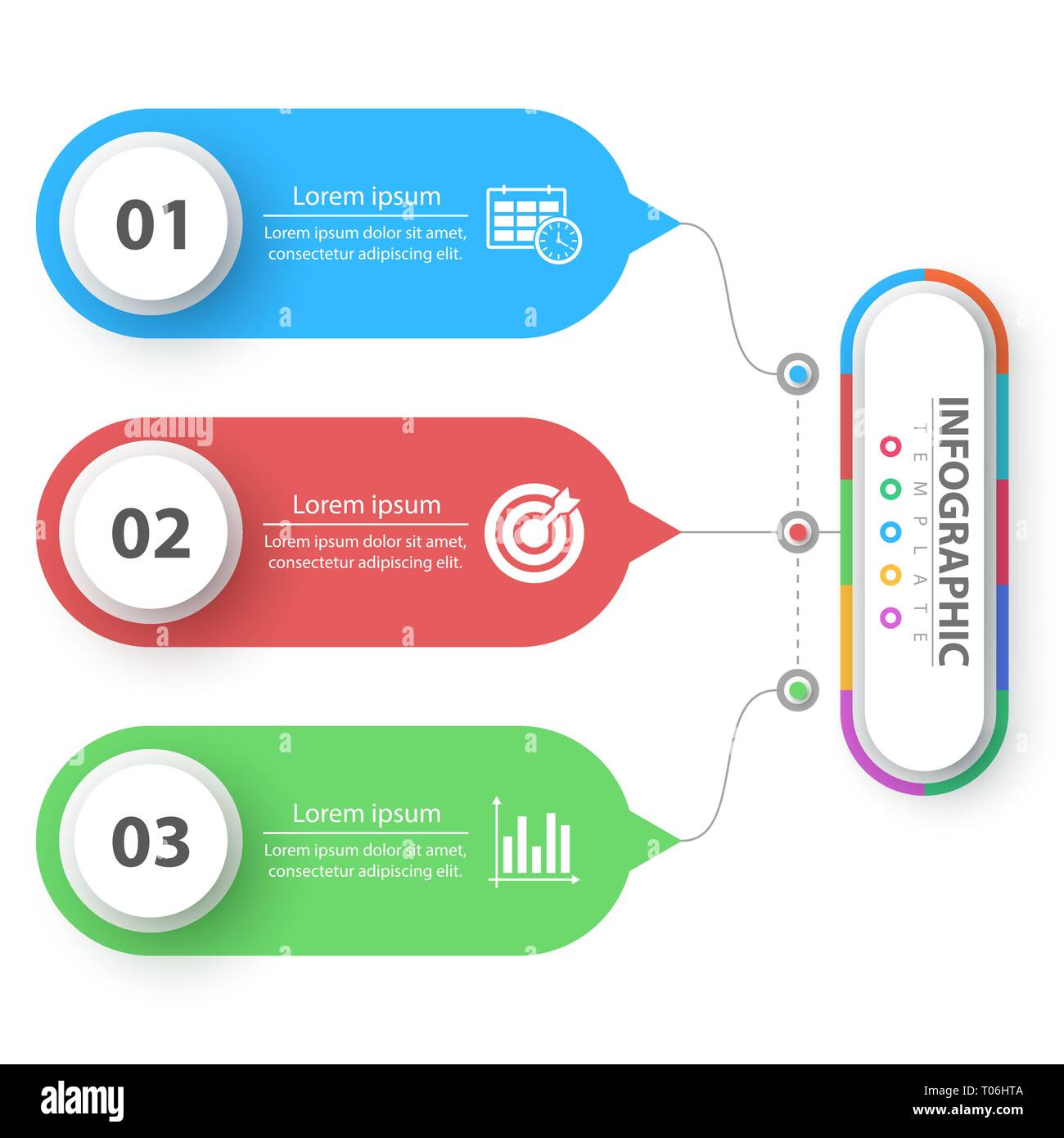 Vector origami flow chart infographic hi-res stock photography and ...