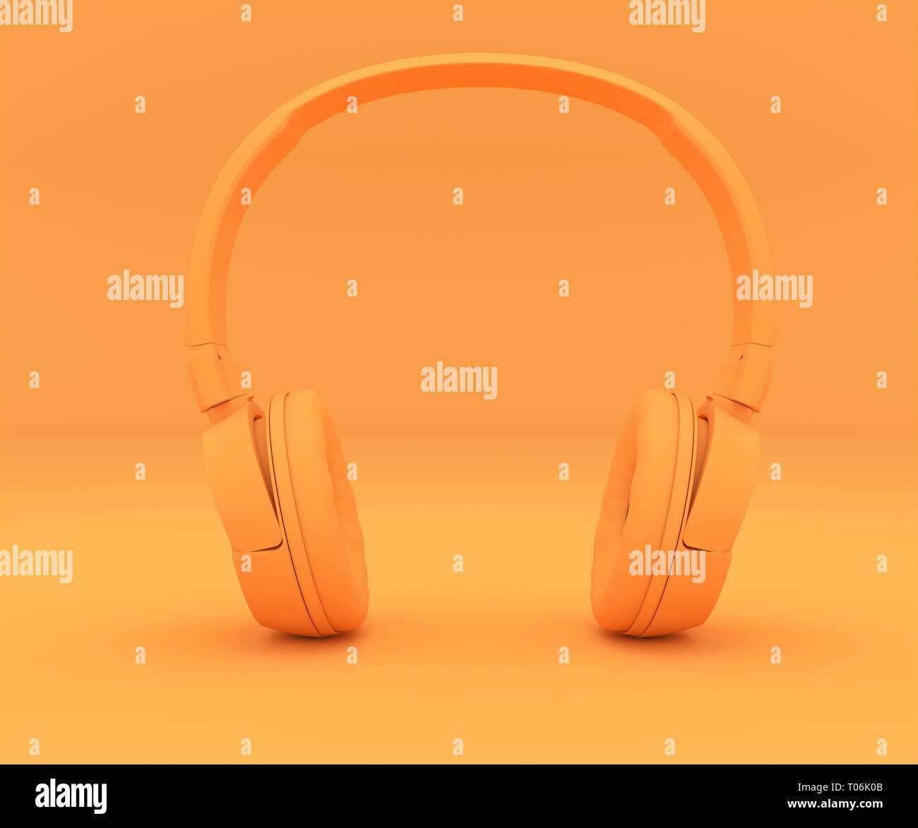 Modern Headphones one tone color Stock Photo - Alamy