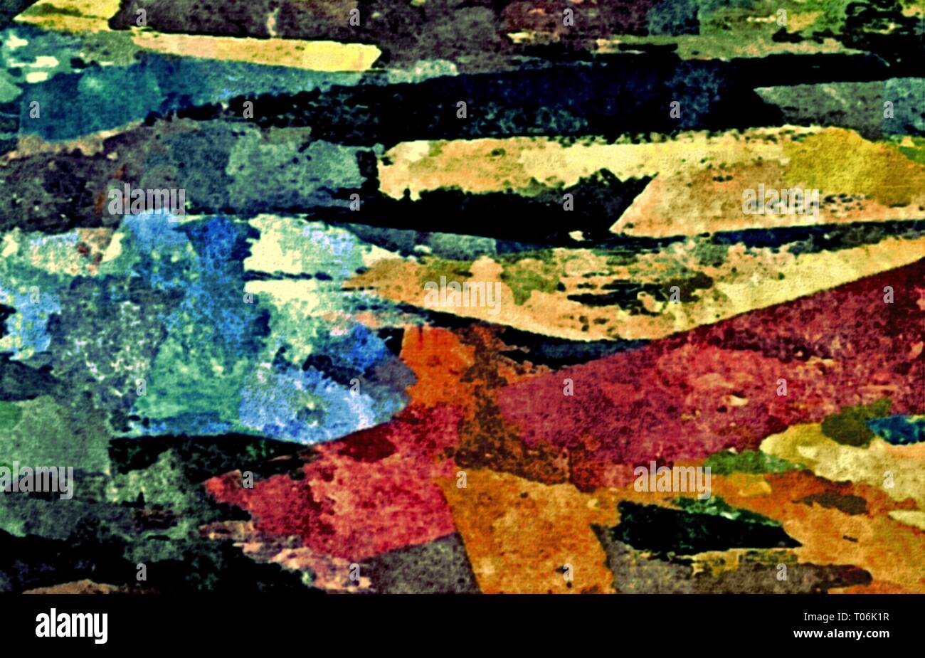 abstract psychedelic background with the texture of applying ...