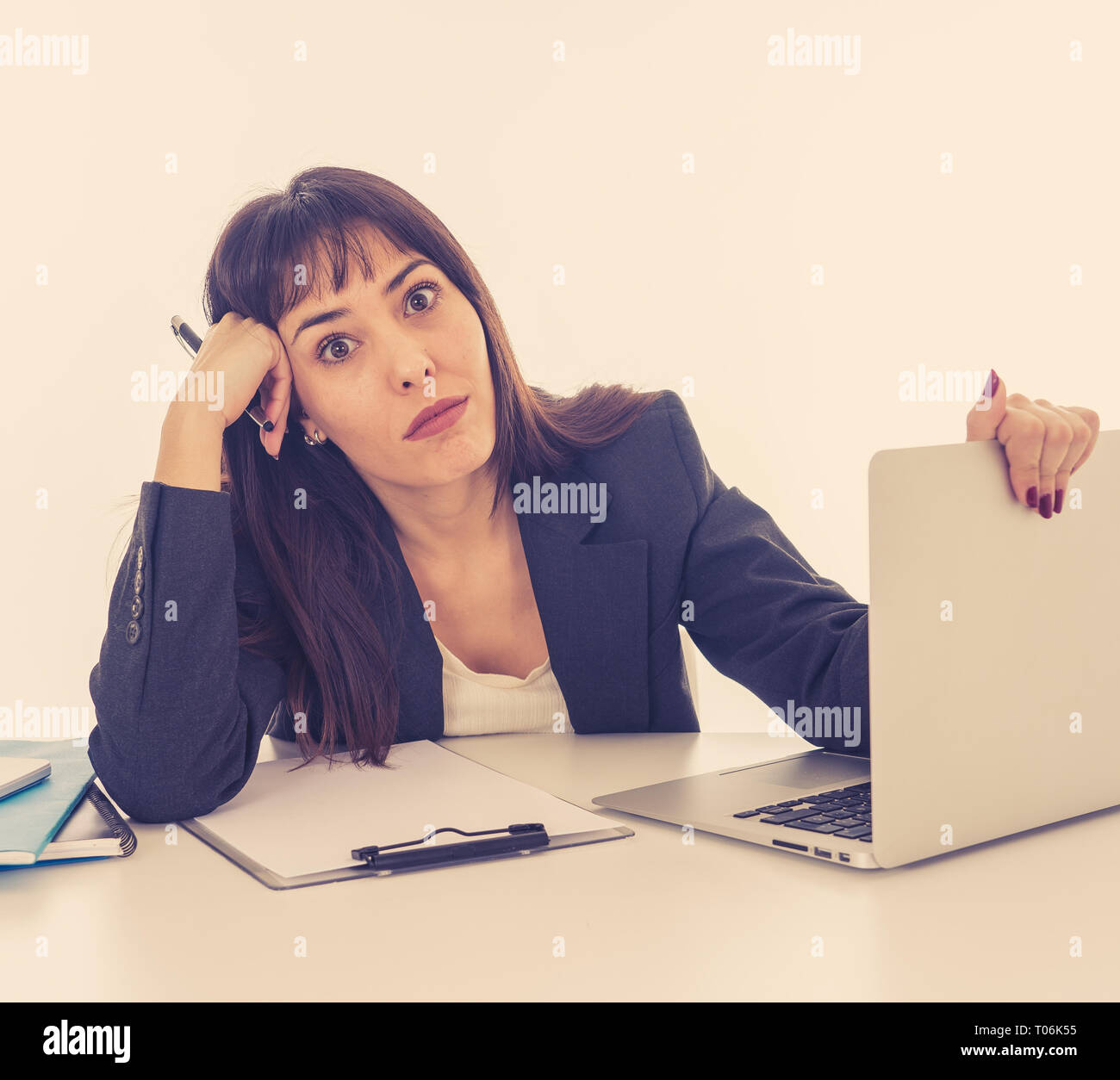 Workplace overworked hi-res stock photography and images - Alamy