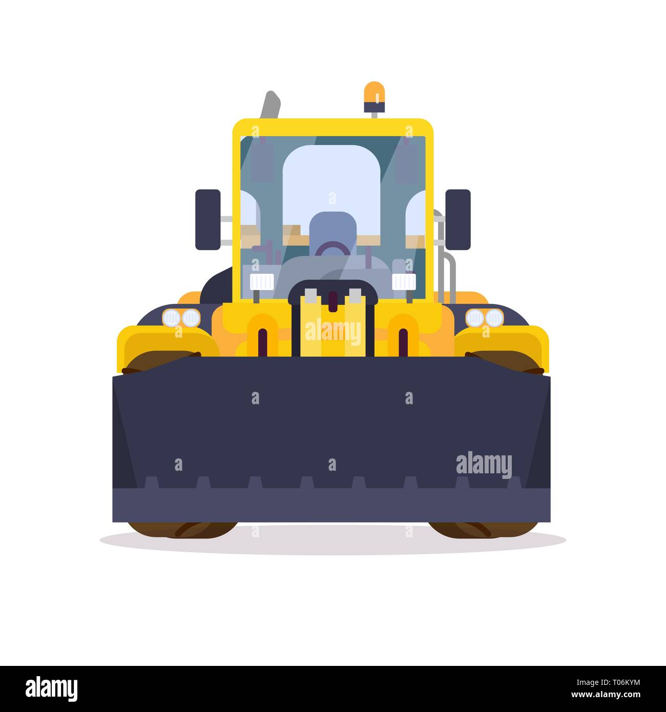 Construction heavy equipment loader bucket Stock Vector Images - Alamy