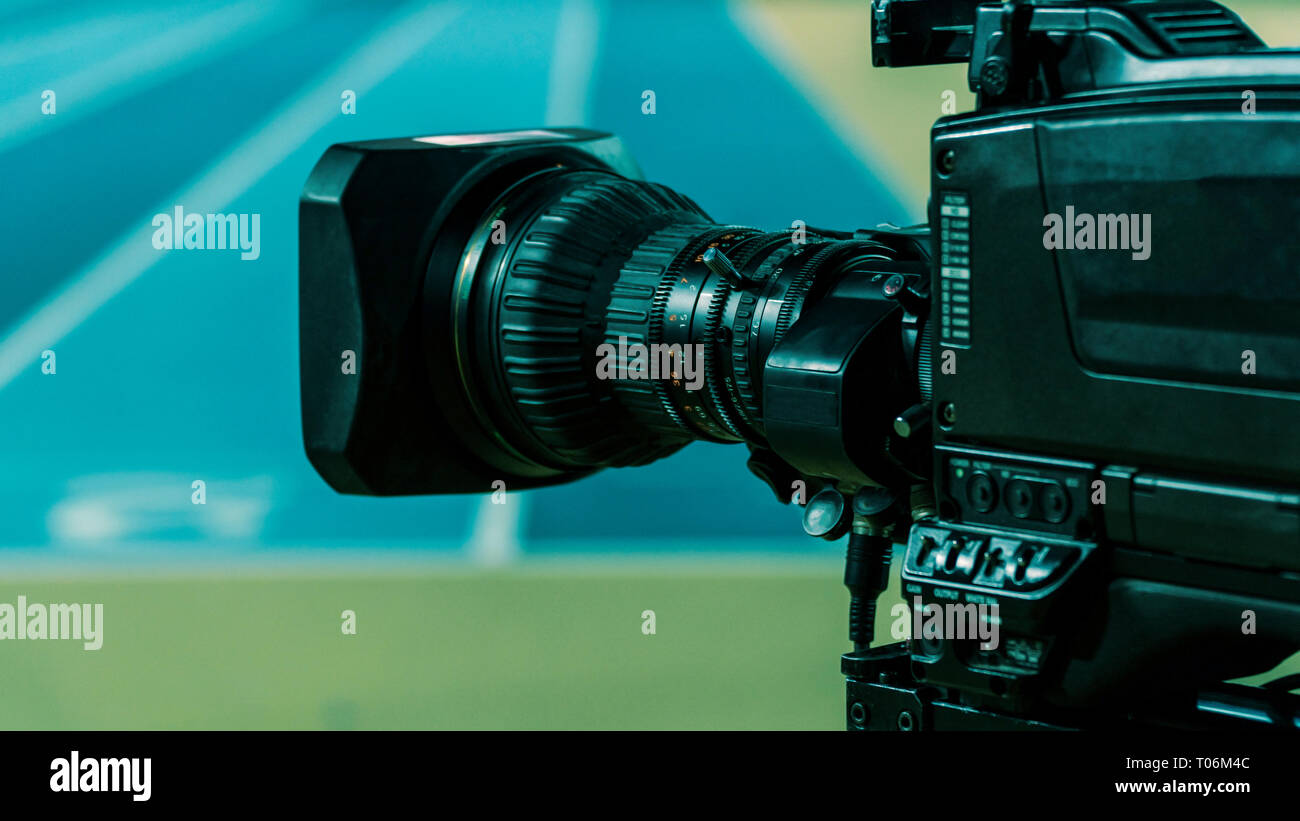 sport event broadcasting Stock Photo - Alamy