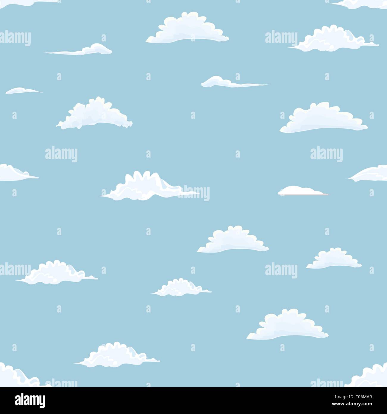 Loopable clouds blue sky Stock Vector Images - Alamy
