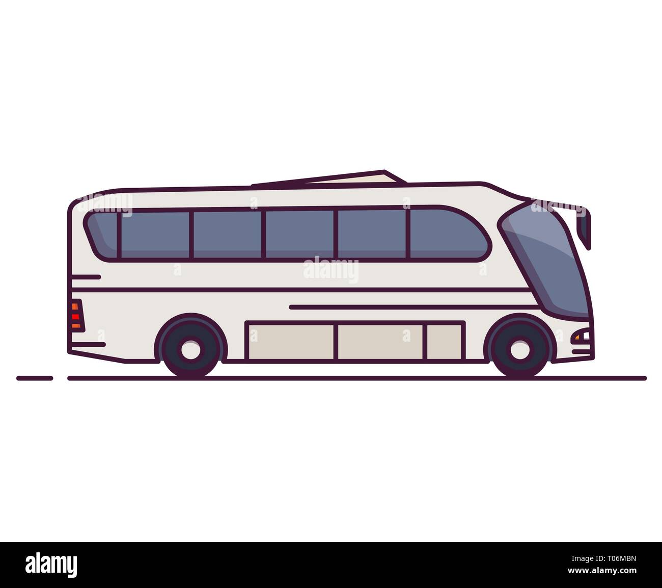 Bus side view Cut Out Stock Images & Pictures - Alamy